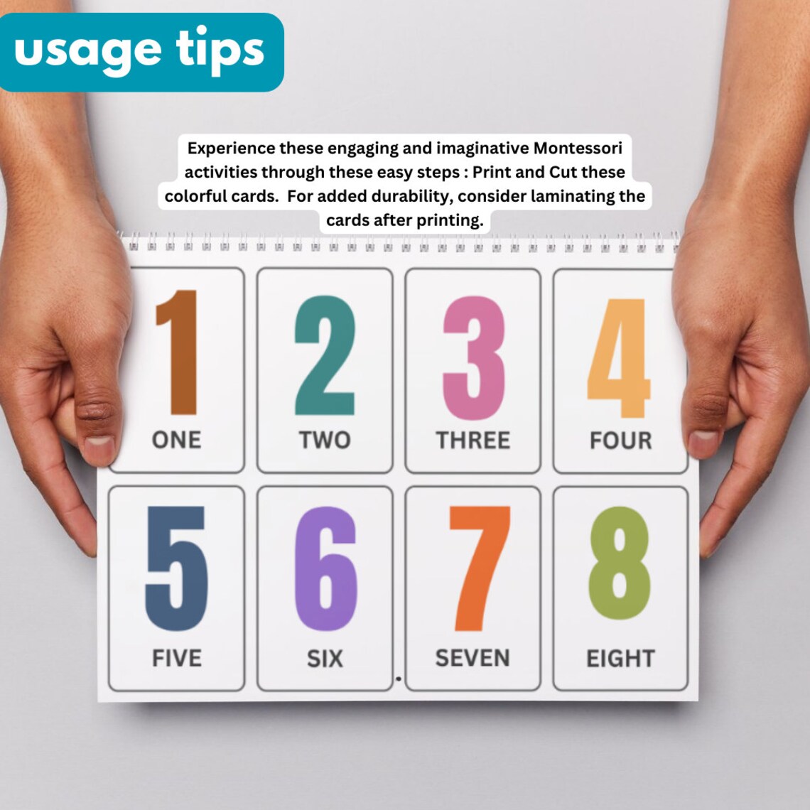 Numbers Poster 1-20,1-10 Numbers Cards,toddlers Preschool Activity ...