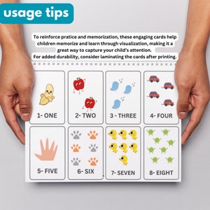 Numbers Poster 1-20,1-10 Numbers Cards,toddlers Preschool Activity ...