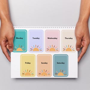 Days of the Week Printable,morning Binder,days of the Week Tracing,busy ...