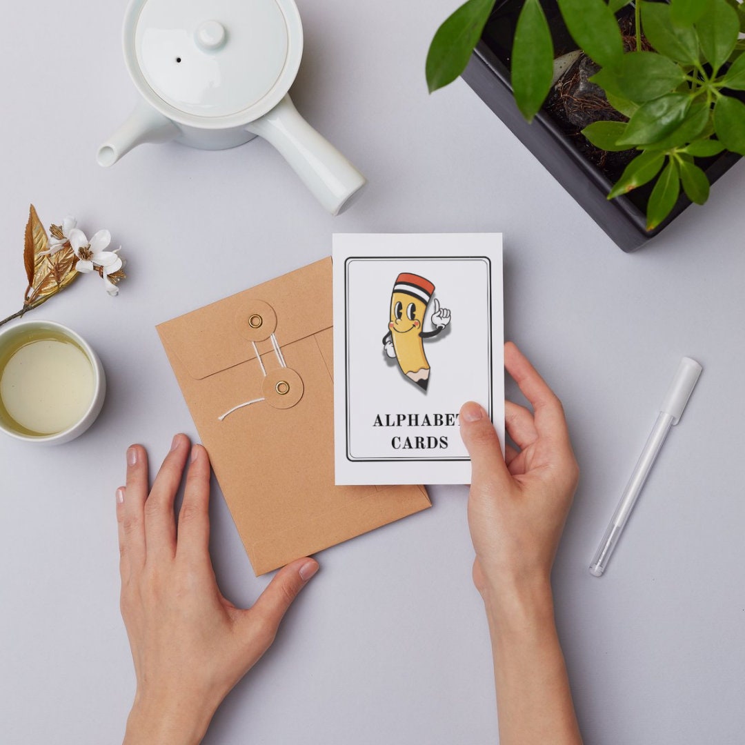 Alphabet Cards for Classroom Use,din A6,alphabet Flashcards for ...