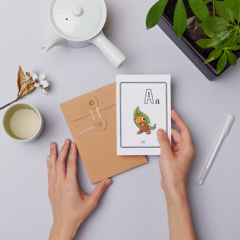 Alphabet Cards for Classroom Use,din A6,alphabet Flashcards for ...