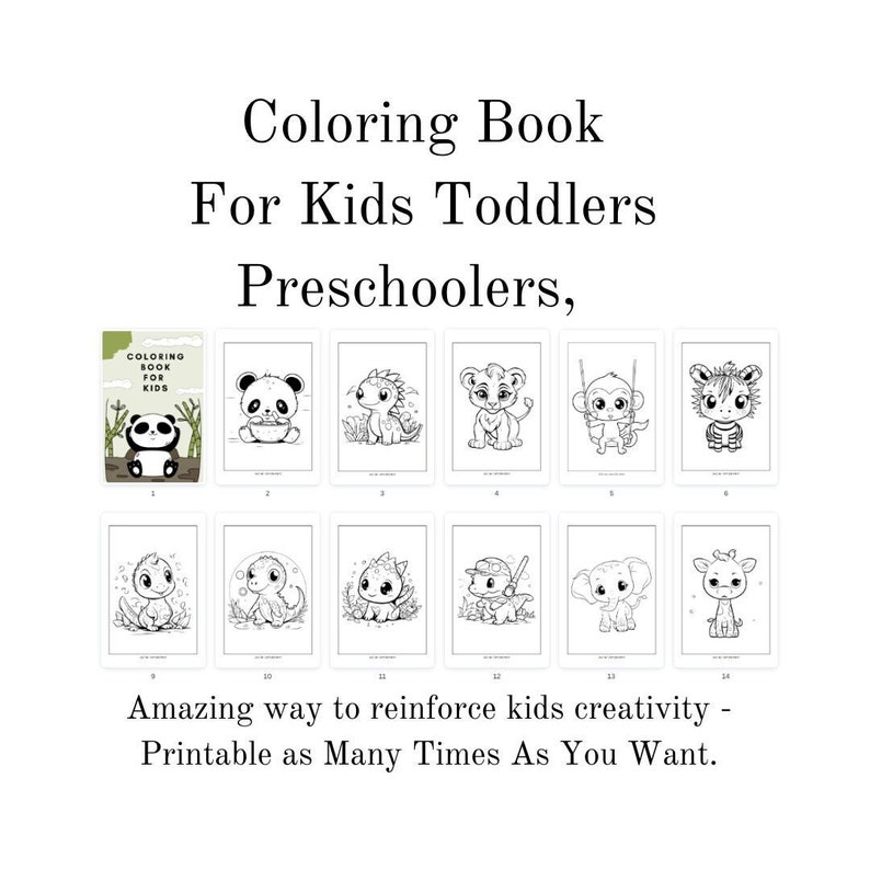 Magic Animals Coloring Pages for Kids Toddlers Preschoolers,printable ...