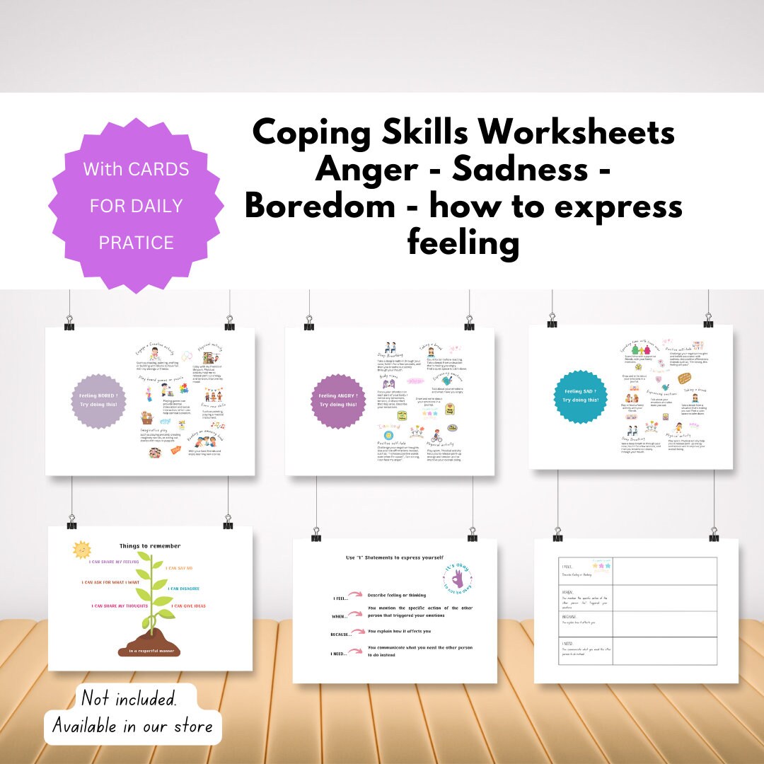 Coping Skills Techniques,emotional Wheel,heart Feeling Wheel,anger ...