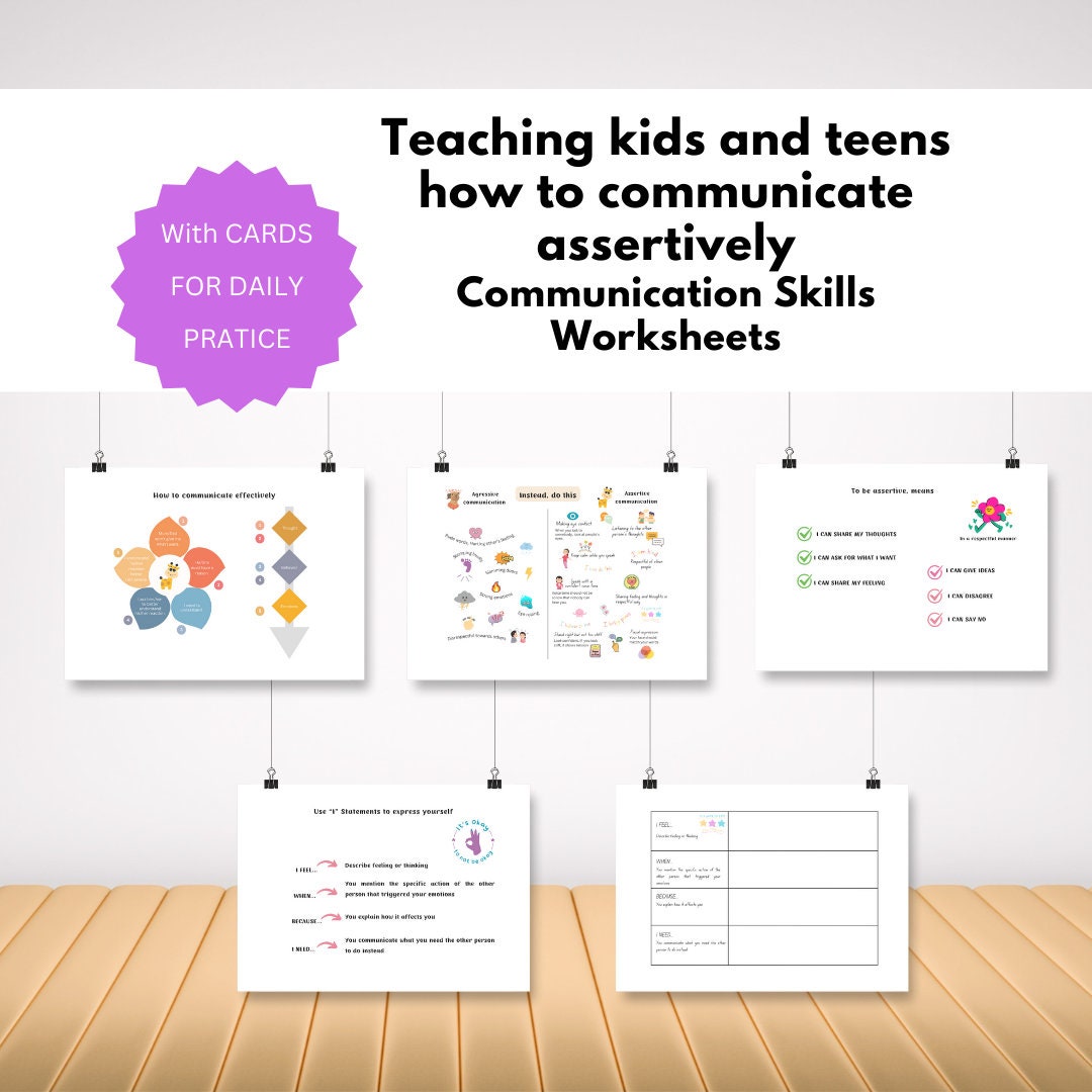 Assertive Communication Worksheets,communication Skills Toolbox,social Skills,classroom Decor ...