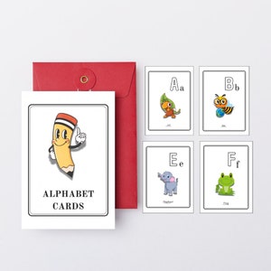 Alphabet Cards for Classroom Use,din A6,alphabet Flashcards for ...