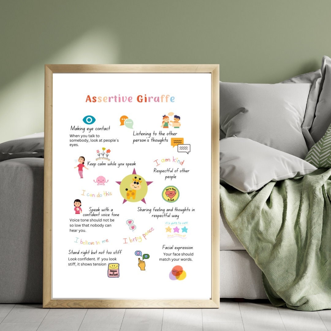 Assertive Communication Poster,communication Skills,behavior,classroom ...