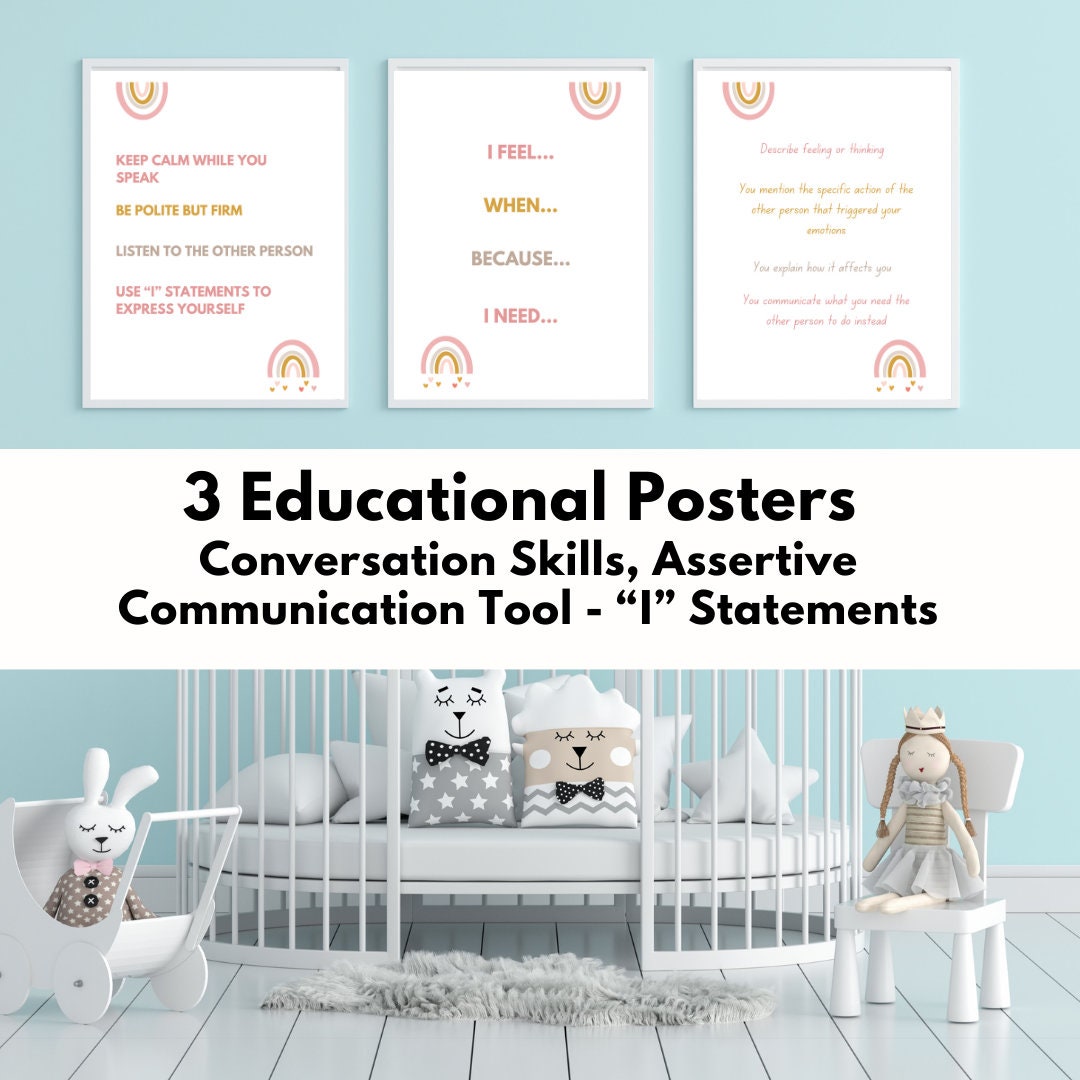 Assertive Communication Poster,how to Have Difficult Conversation ...