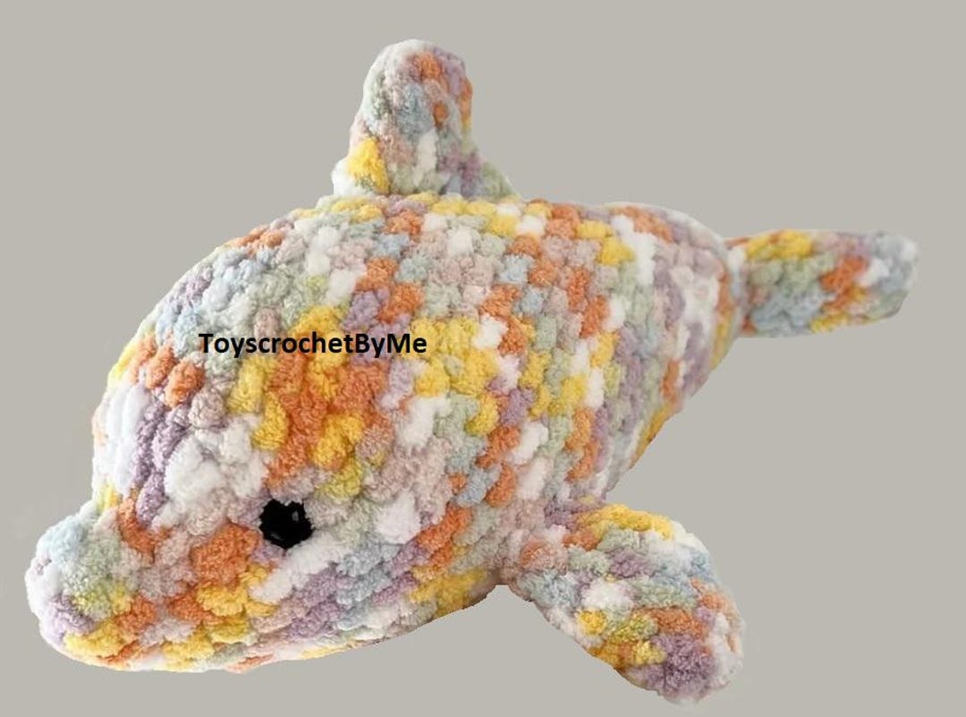 Dani the Dolphin Amigurumi Pattern, Crochet Dolphin Plushie English Pattern Easy Dolphin for ...