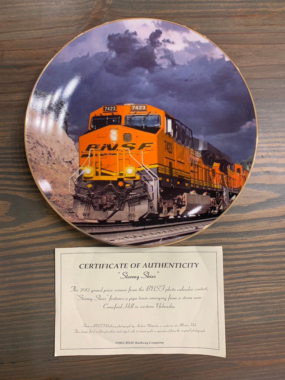 Railroad BNSF Collectors Plate - Etsy