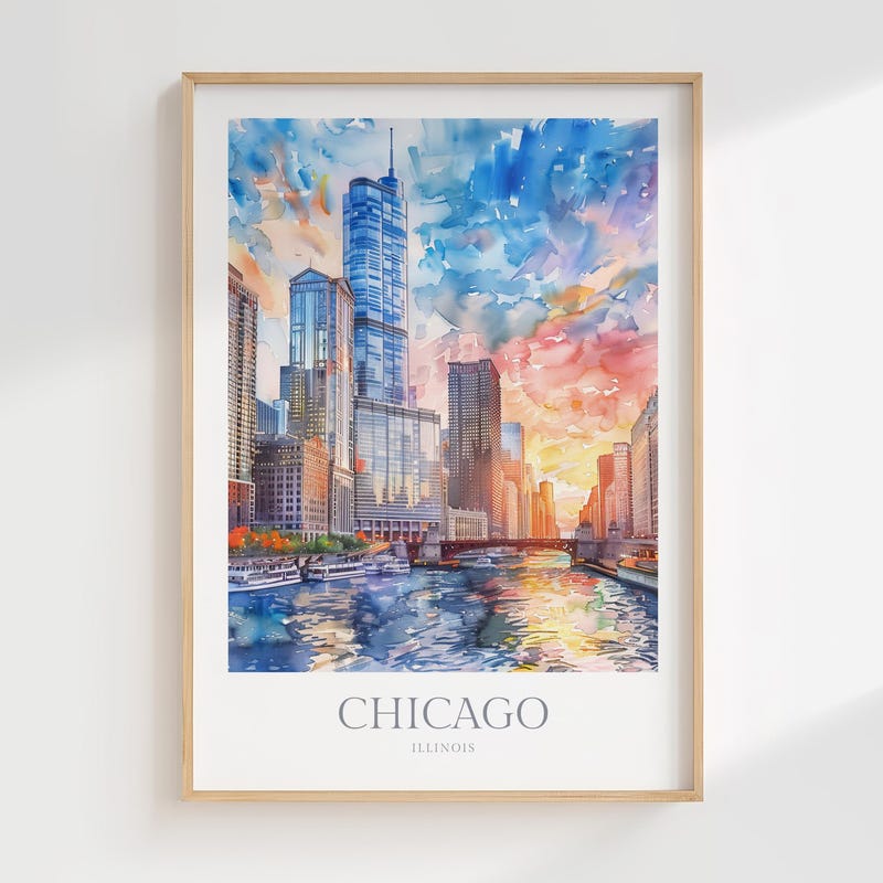 Illinois Poster - Etsy