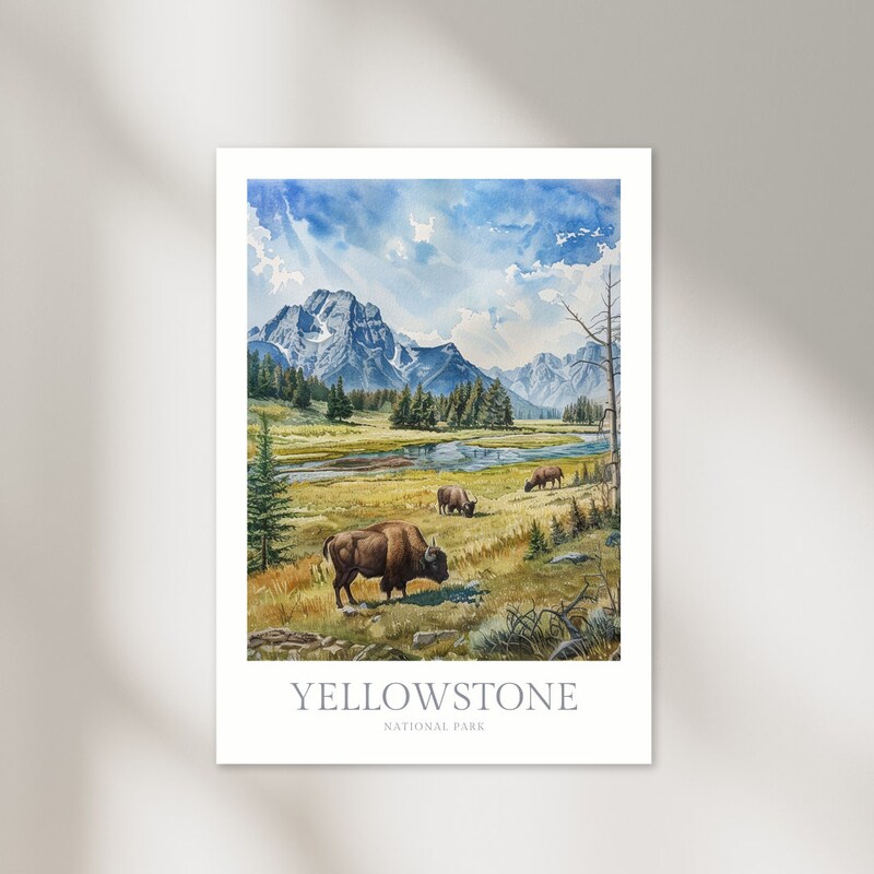 Yellowstone Poster - Etsy
