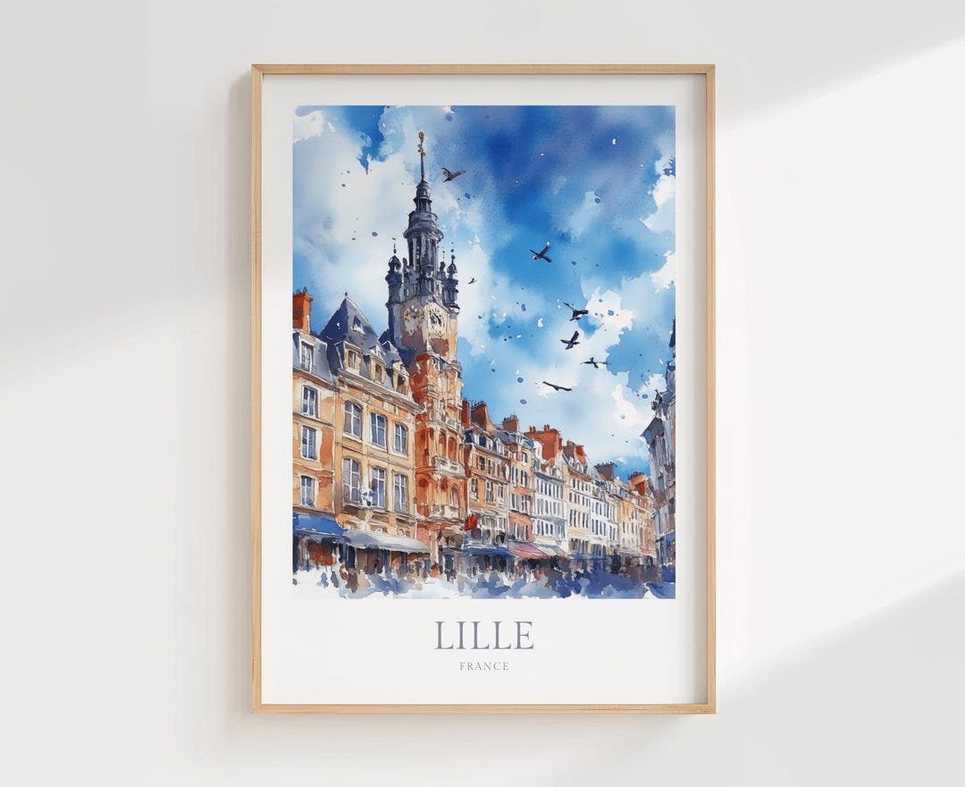 Lille Print, France Watercolor Poster (digital Download) - Etsy