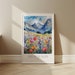 French Alps Watercolor Poster Digital Download Mont Blanc Printable ...