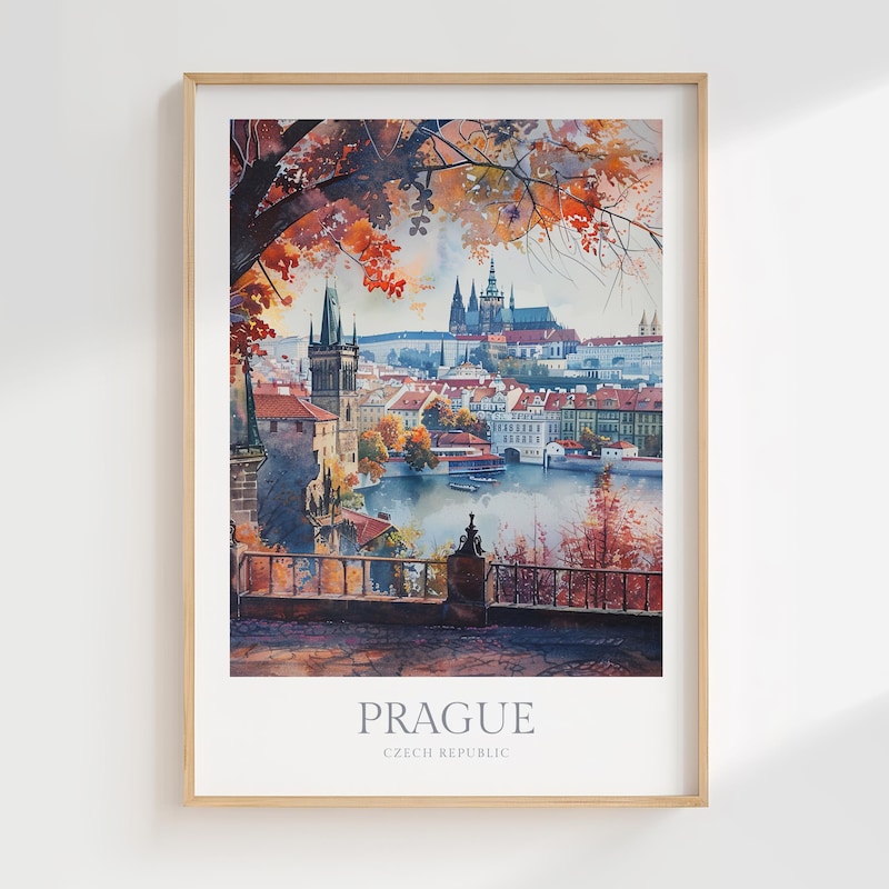 Prague Poster - Etsy