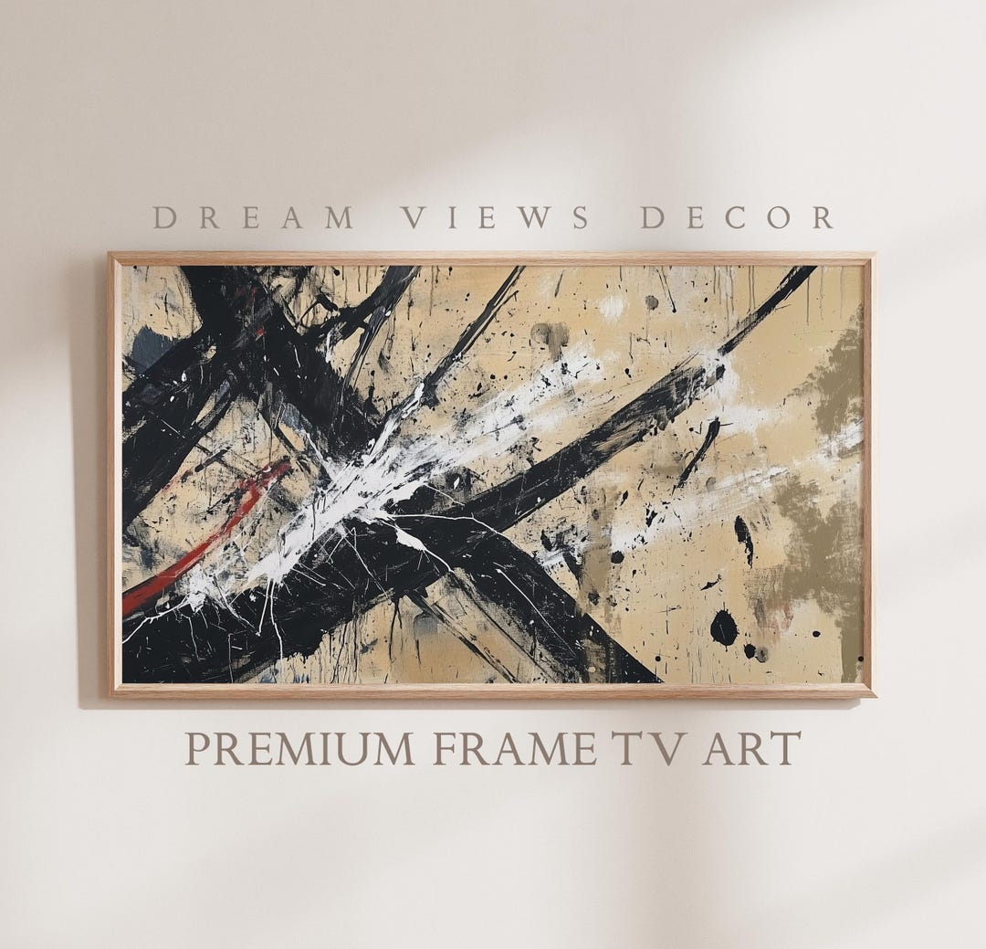 Abstract Expressionism Art | Modern Samsung Frame TV Art - Etsy