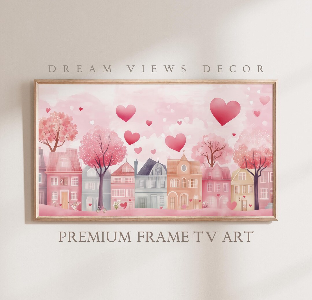 Valentines Day Frame TV Art for Samsung Frame TV Valentine Hearts Muted ...