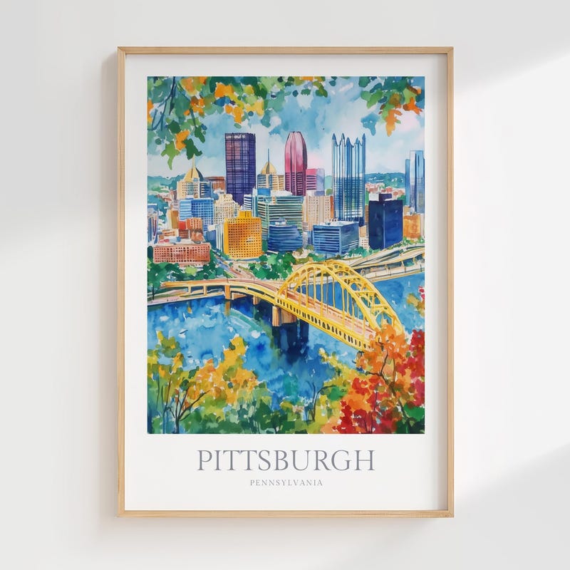 Pittsburgh Print - Etsy