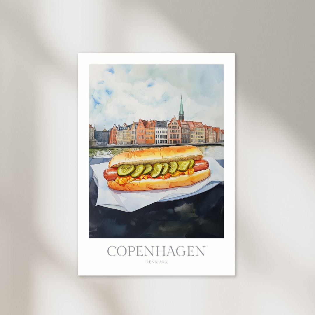 Copenhagen Denmark Digital Poster Print Download Denmark Printable Wall ...