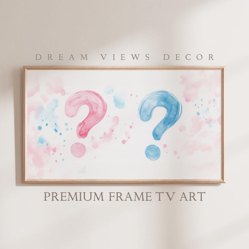 Gender Reveal Tv Screen - Etsy
