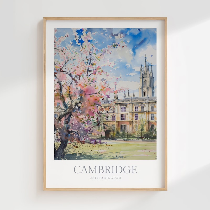Cambridge Poster - Etsy UK