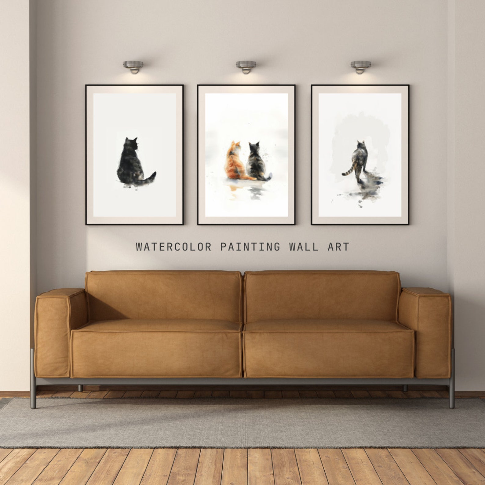 Cats Print Posters Set Watercolor Poster Digital Download Printable ...