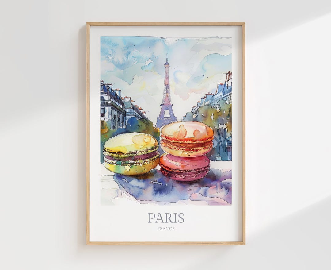 Paris Print Watercolor Poster Digital Download Paris Printable Wall Art Home Decor Paris Digital ...