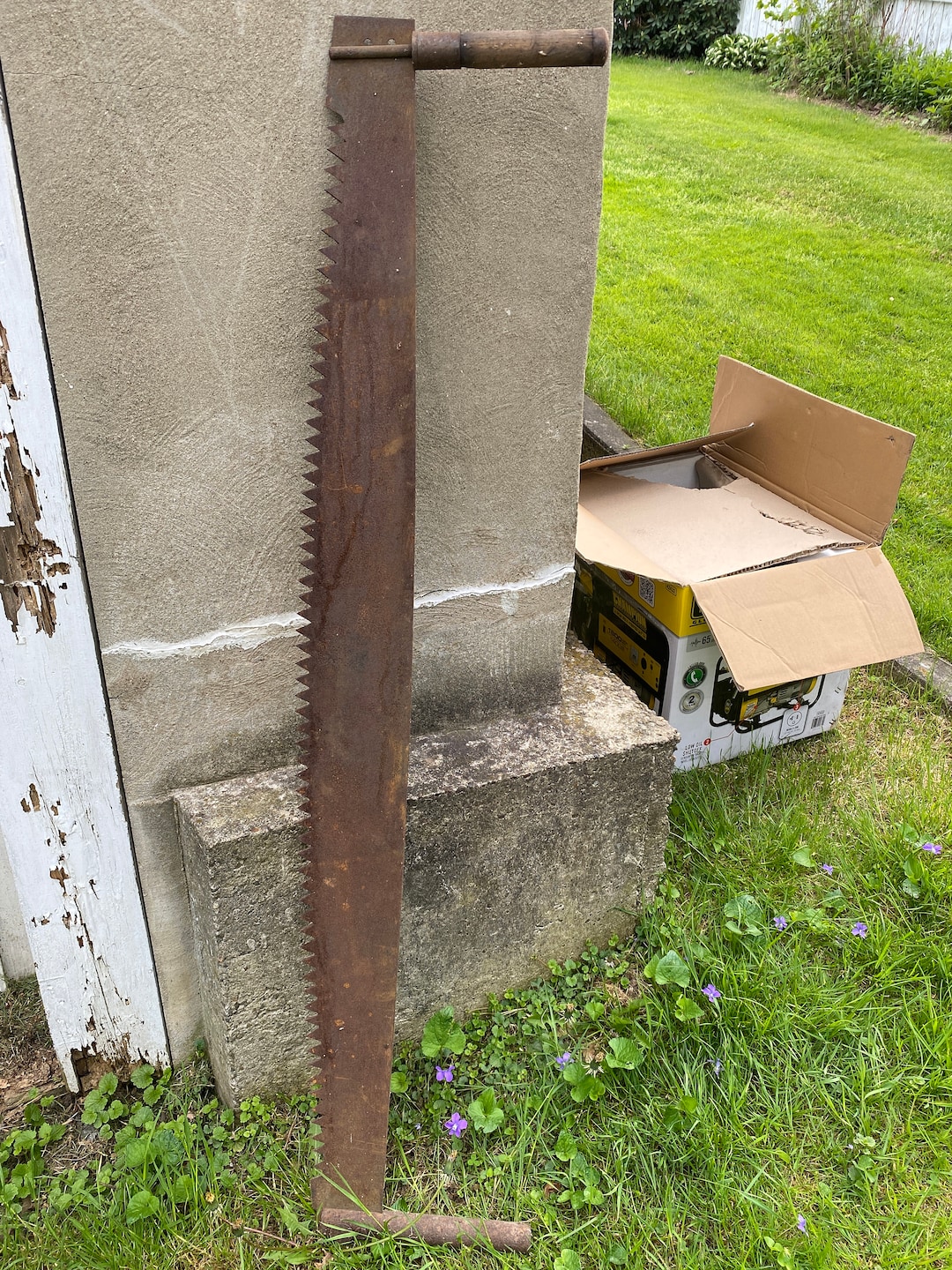 Vintage Two Person Saw - Etsy