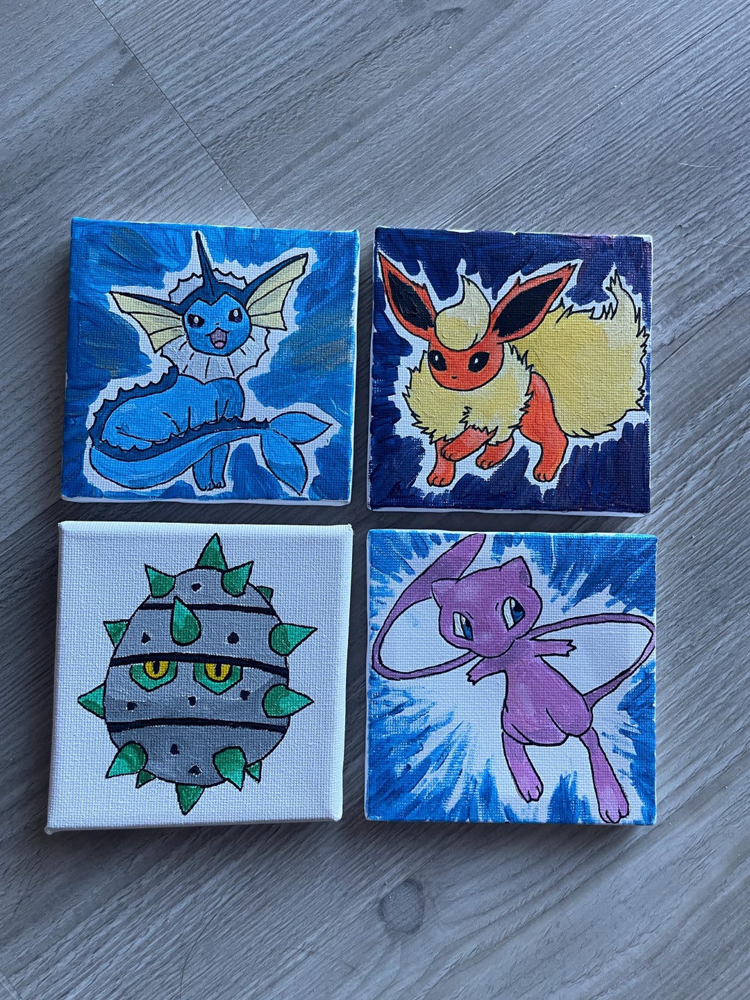 2 Pokemon 4x4's - Etsy