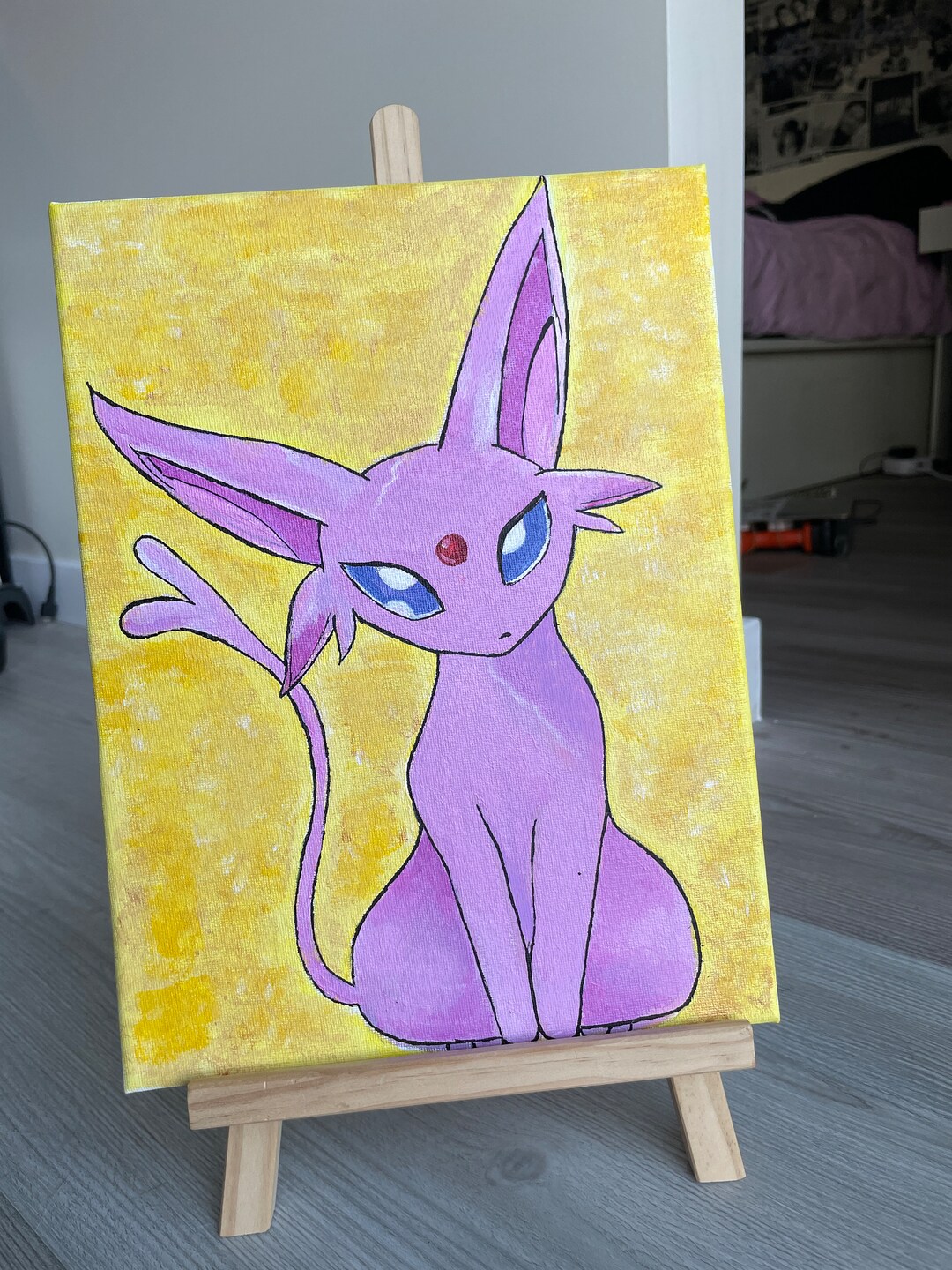 Espeon Painting on Canvas - Etsy