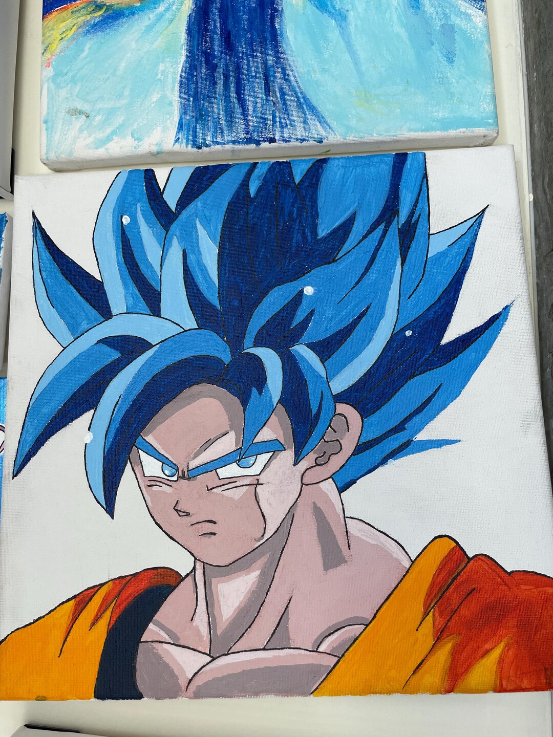 Goku Super Saiyan Blue Painting - Etsy