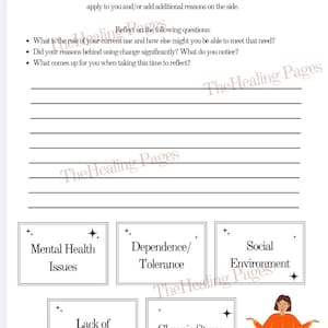 Recovery Journaling Worksheet: Reflect on Substance Use History ...