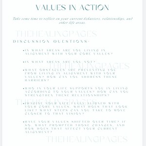 Values Clarification Worksheets for Counseling | Self-discovery ...