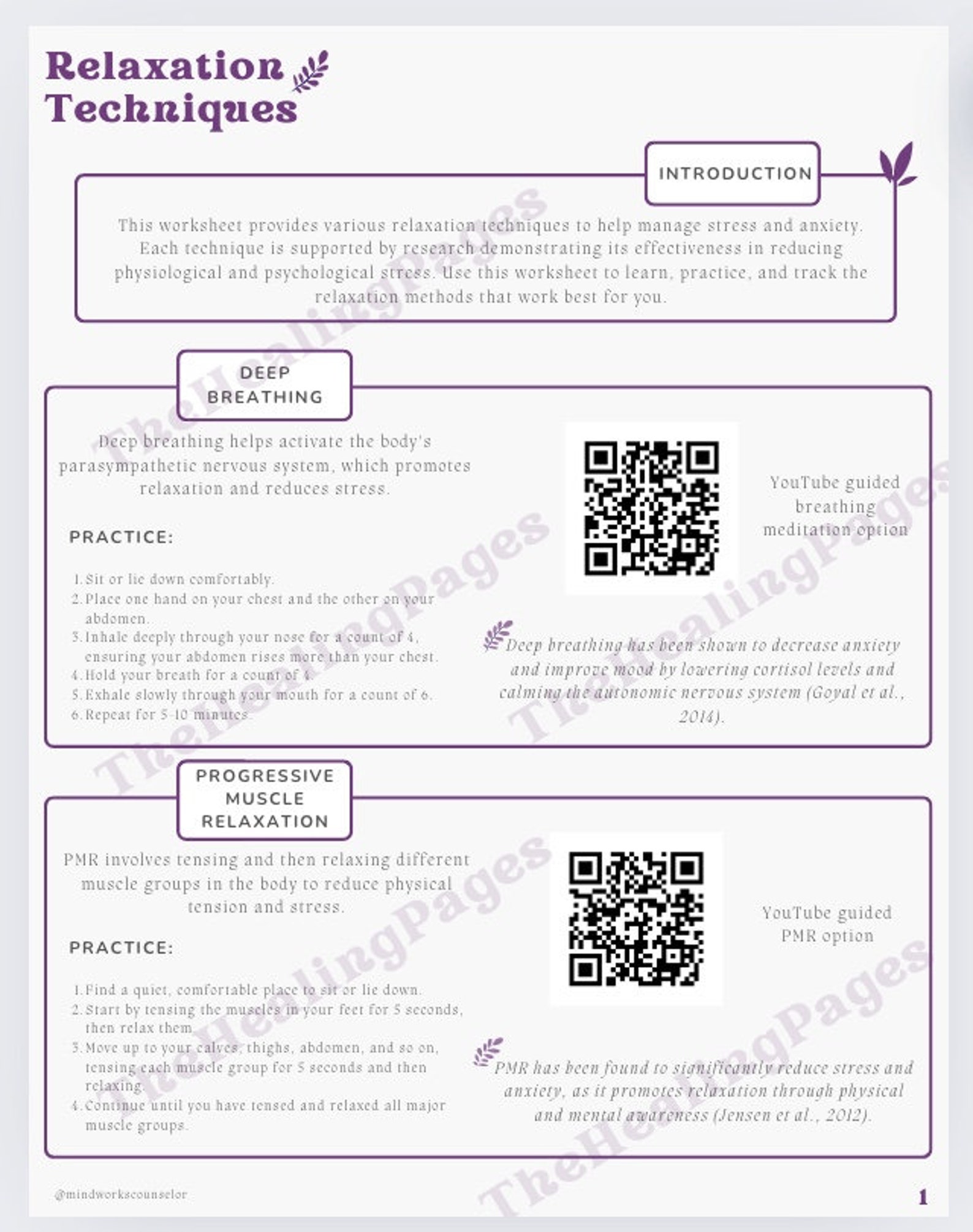 Anxiety Worksheet Bundle Printable Anxiety Relief Worksheets Stress ...
