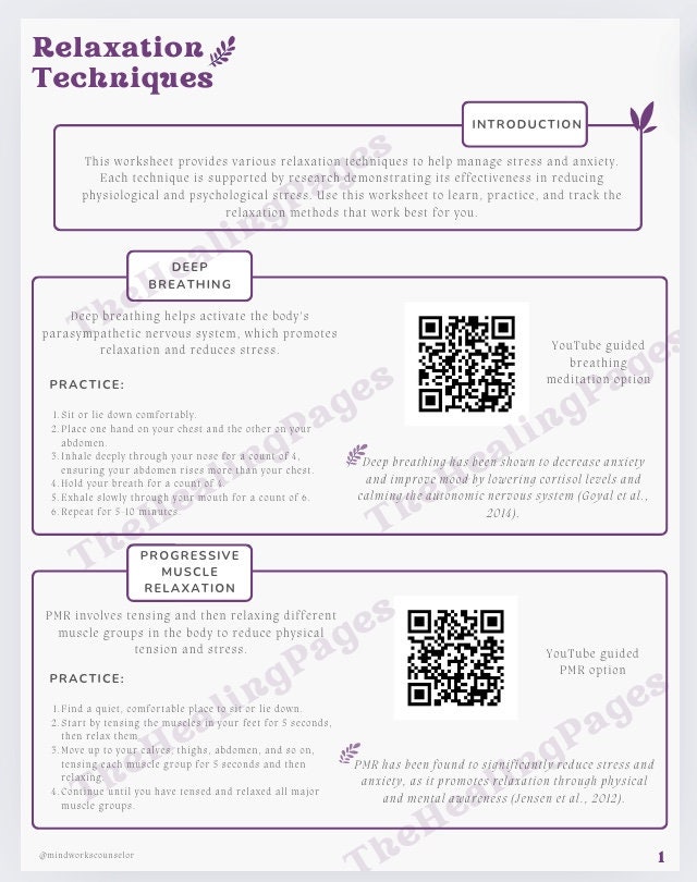 Anxiety Worksheet Bundle | Printable Anxiety Relief Worksheets | Stress ...