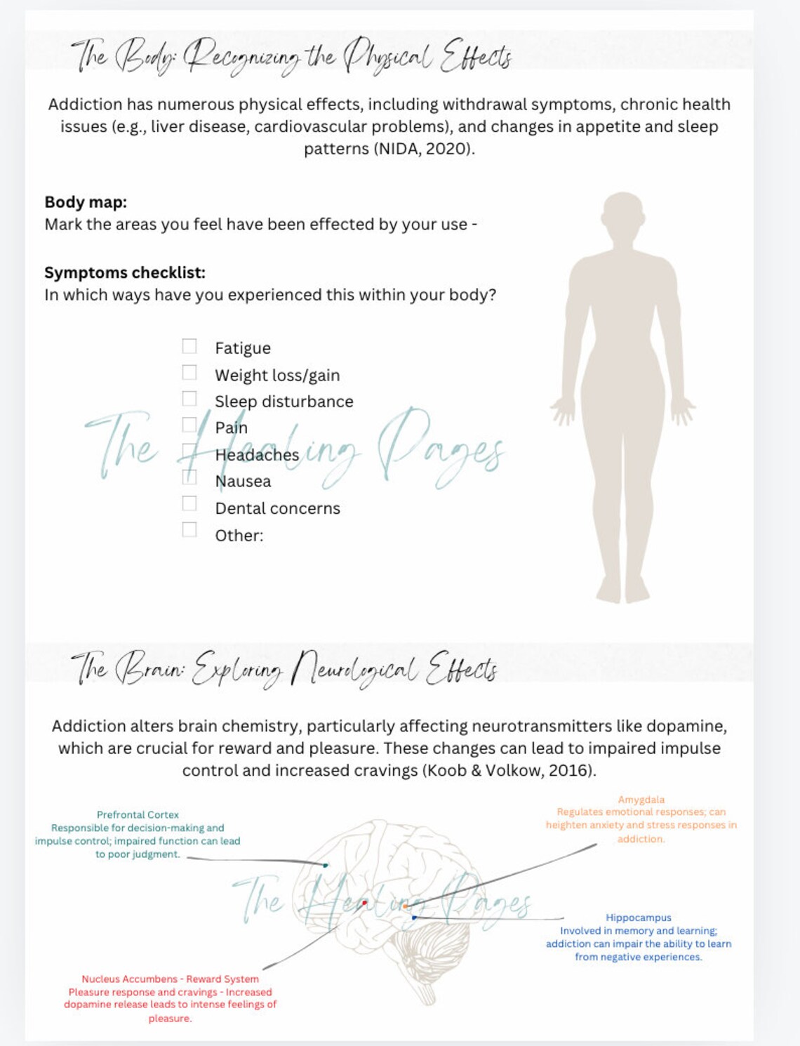 Understanding Addiction: A Comprehensive Therapy Worksheet & Education ...