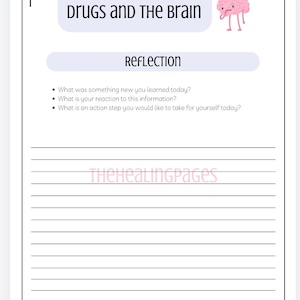 Psychoeducation Packet on Addiction & the Brain | Worksheets and Educational Tools for ...