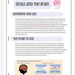 Psychoeducation Packet on Addiction & the Brain | Worksheets and ...
