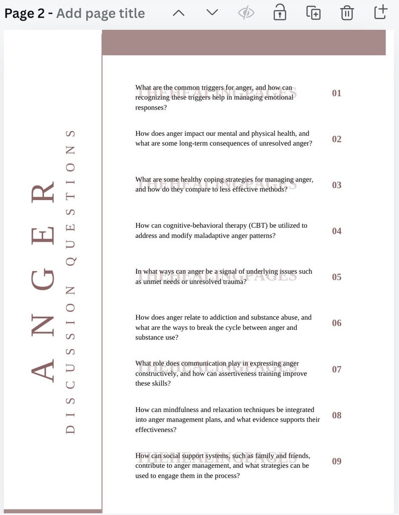 Anger Management Therapy Packet: Practical Exercises, Worksheets ...