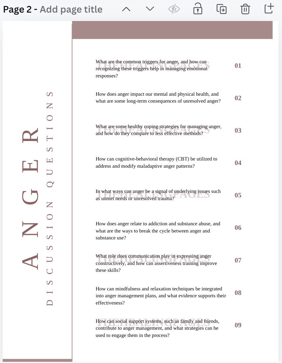 Anger Management Therapy Packet: Practical Exercises, Worksheets ...