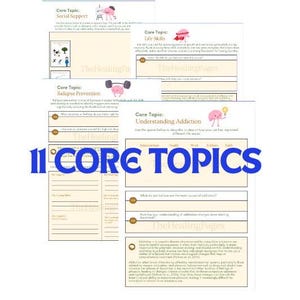 Substance Use Treatment Worksheets: Mental Health Activities (11 Topics ...