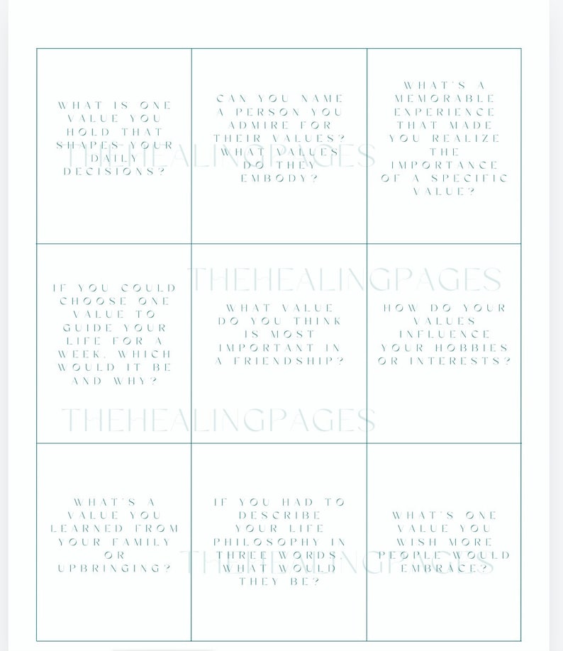 Values Clarification Worksheets for Counseling | Self-discovery ...