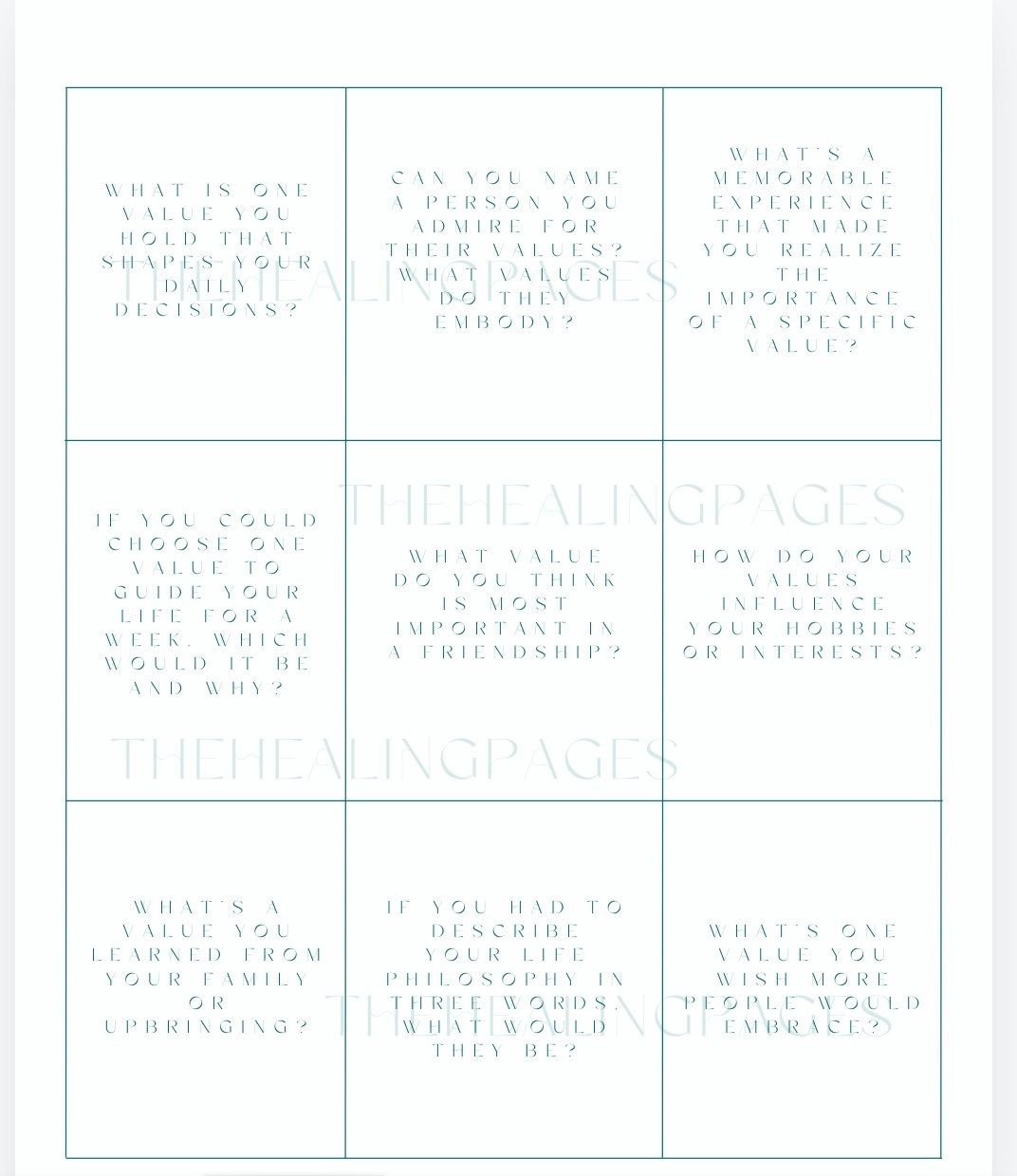 Values Clarification Worksheets for Counseling | Self-discovery ...