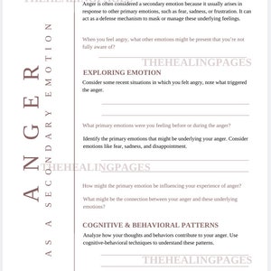 Anger Management Therapy Packet: Practical Exercises, Worksheets ...