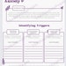 Anxiety Worksheet Bundle Printable Anxiety Relief Worksheets Stress ...