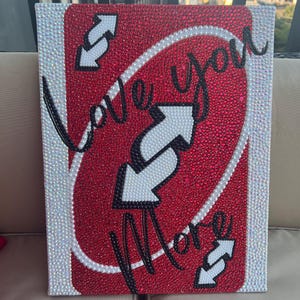 RHINESTONE CANVAS - UNO Card - Etsy