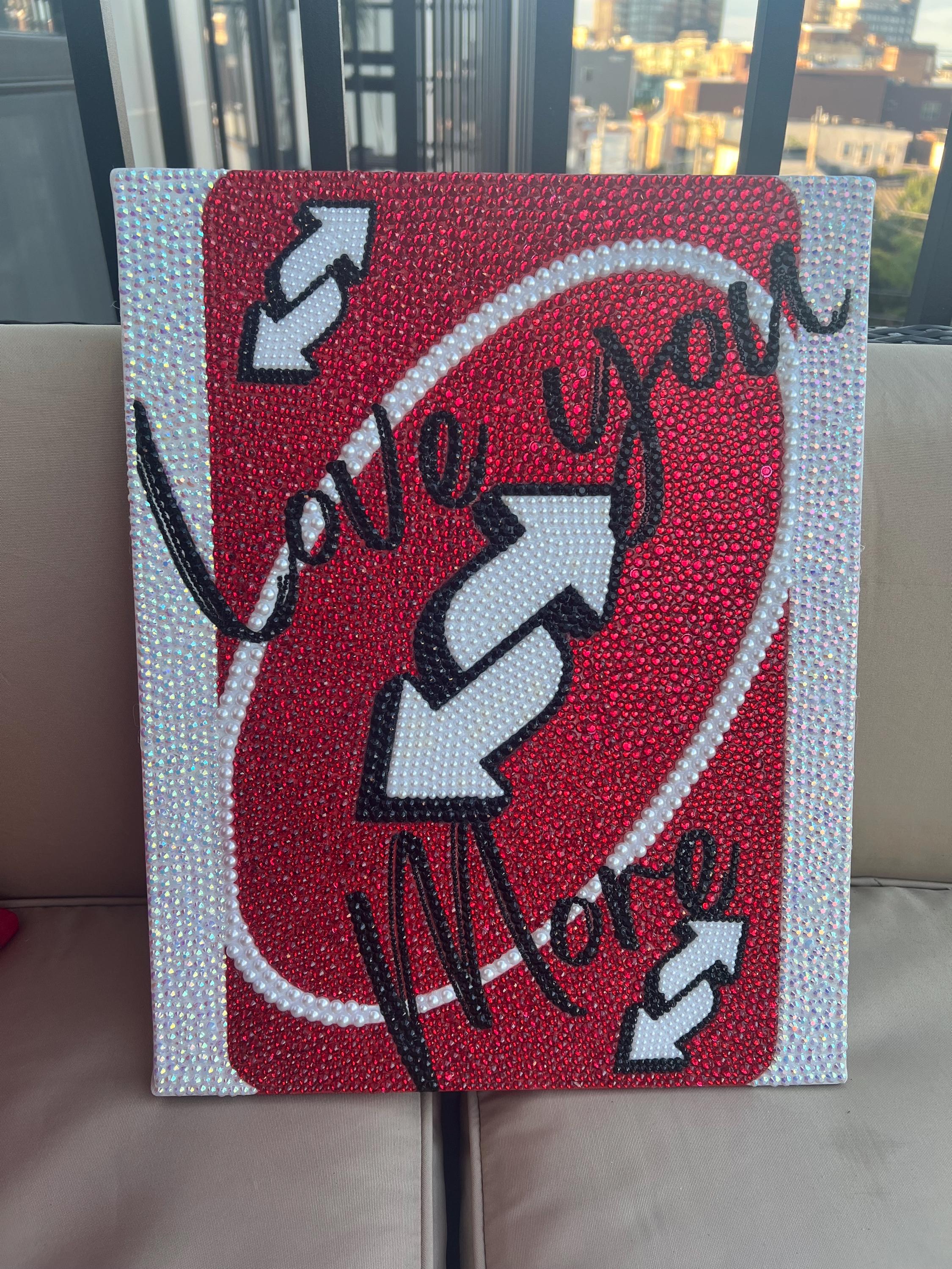 RHINESTONE CANVAS - UNO Card - Etsy