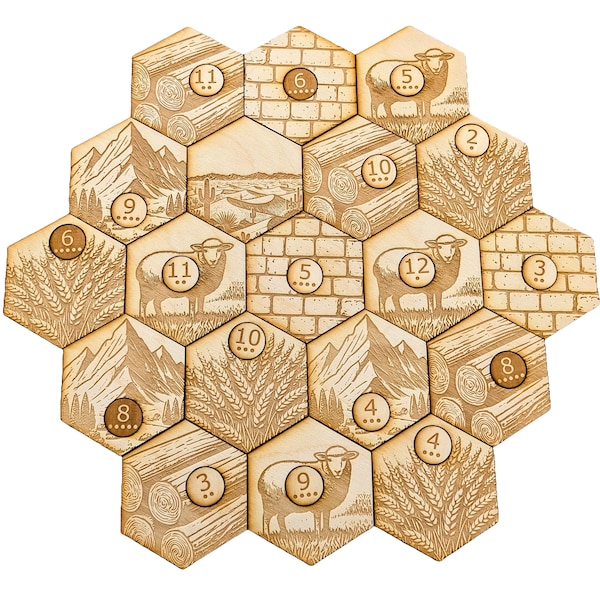 Catan Board Tiles - Etsy