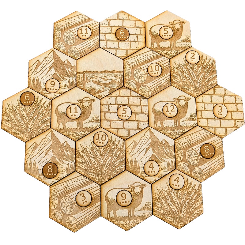 Catan Board Tiles - Etsy