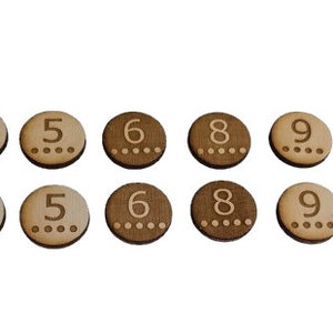 Catan Upgrade – Wood Etched Number Tokens | Laser Cut | Natural Wood - Etsy