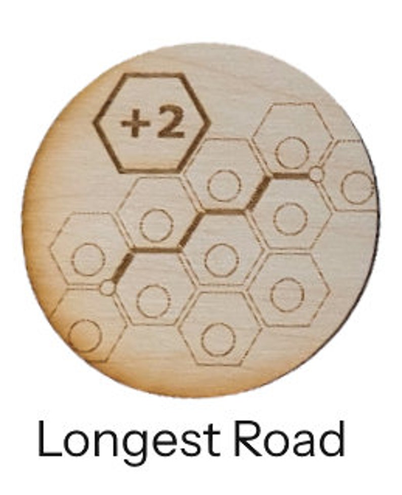 Settlers of Catan Award Tokens Set Laser Cut Natural Wood - Etsy